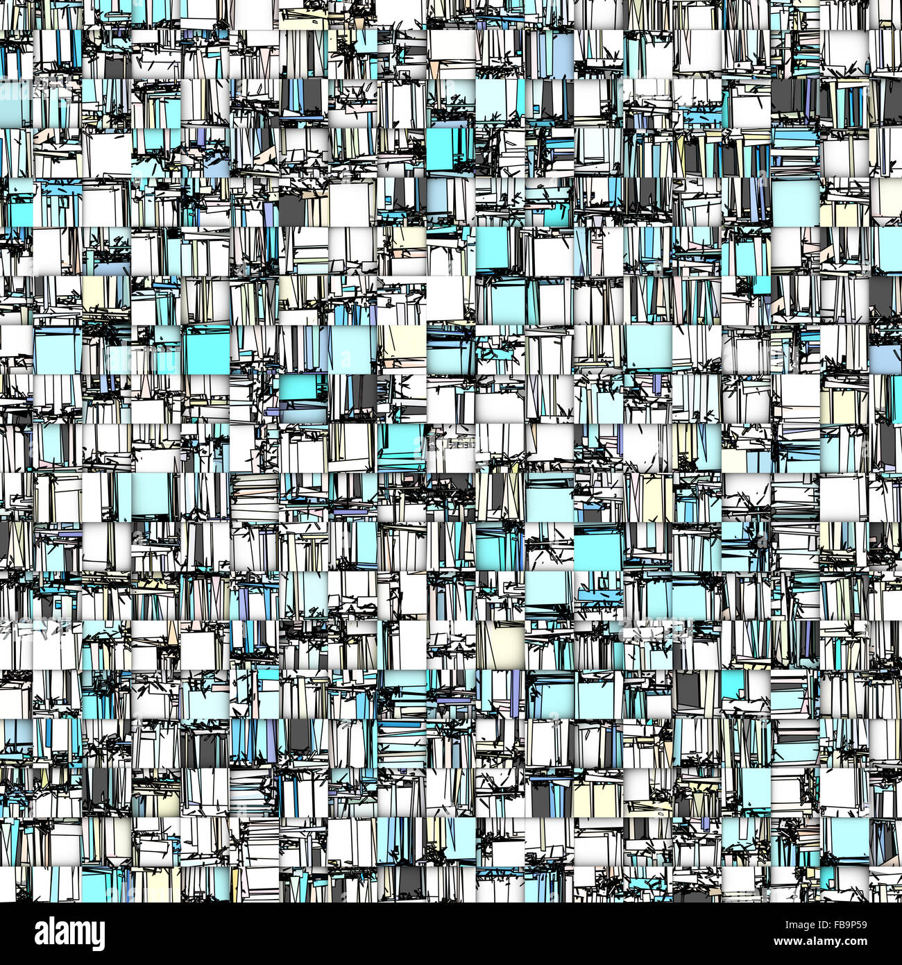 abstract tile mosaic backdrop in blue white Stock Photo - Alamy