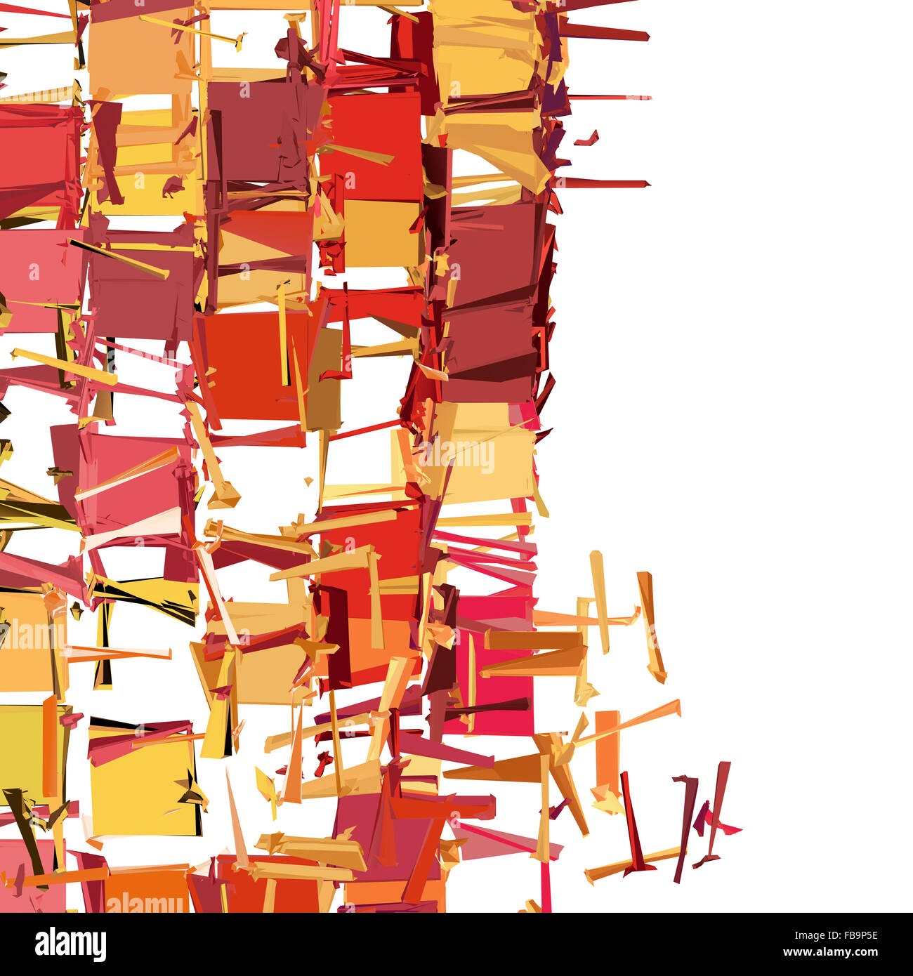 Abstract red square hi-res stock photography and images - Alamy