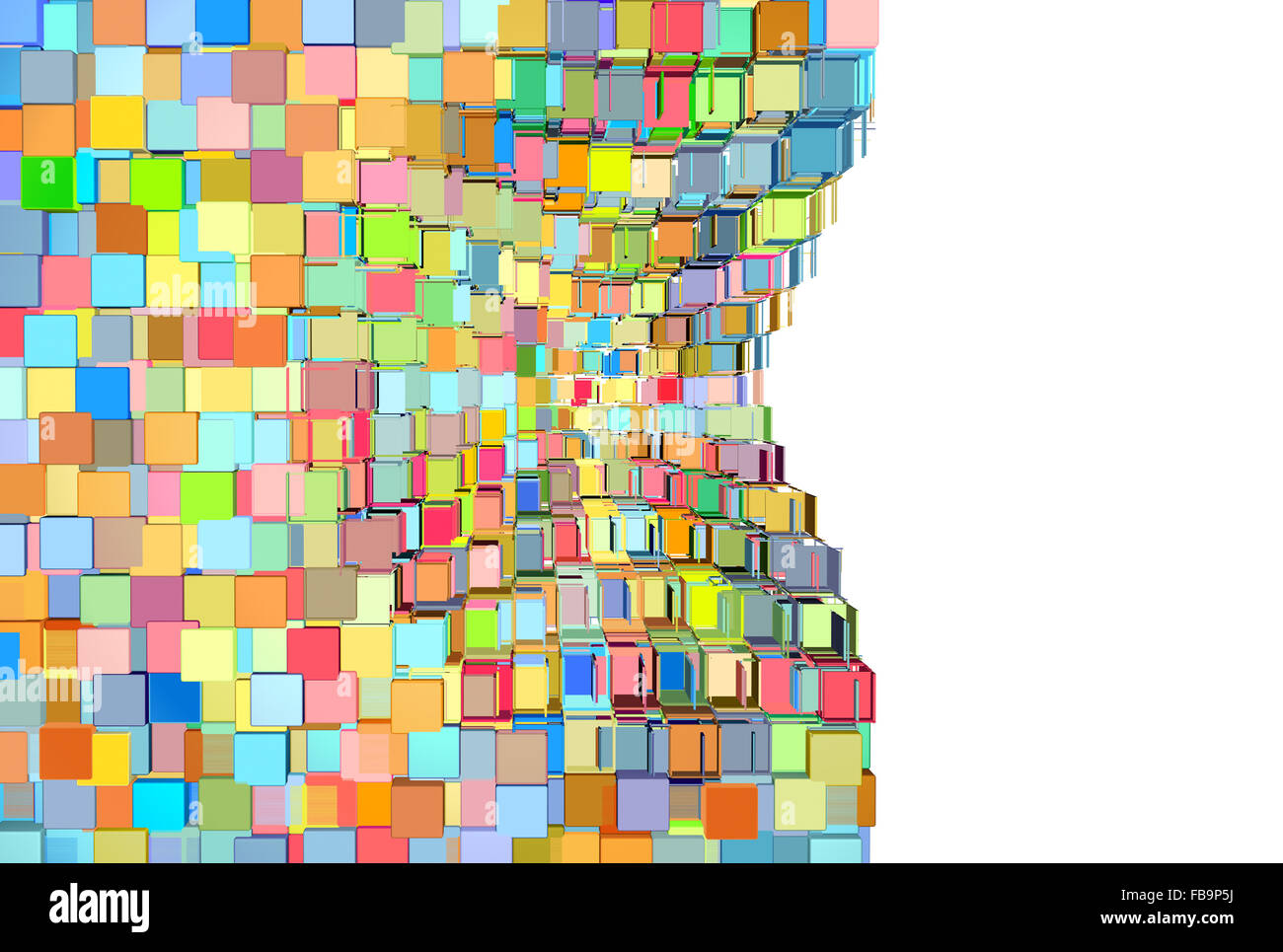 abstract fragmented pattern in rainbow color Stock Photo - Alamy