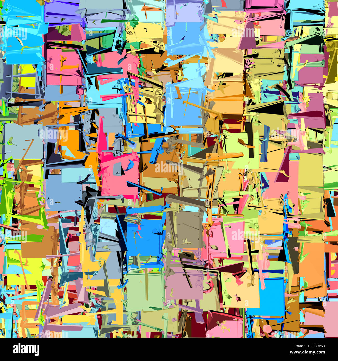 abstract fragmented pattern in rainbow color Stock Photo - Alamy