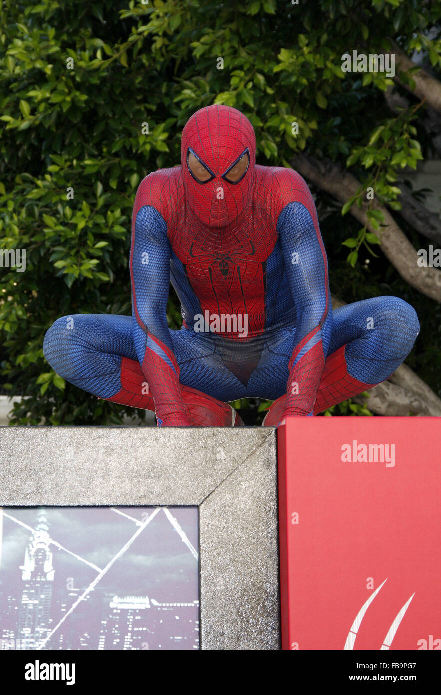 LOS ANGELES, CALIFORNIA - Thursday June 28, 2012. Spider-Man at the Los ...