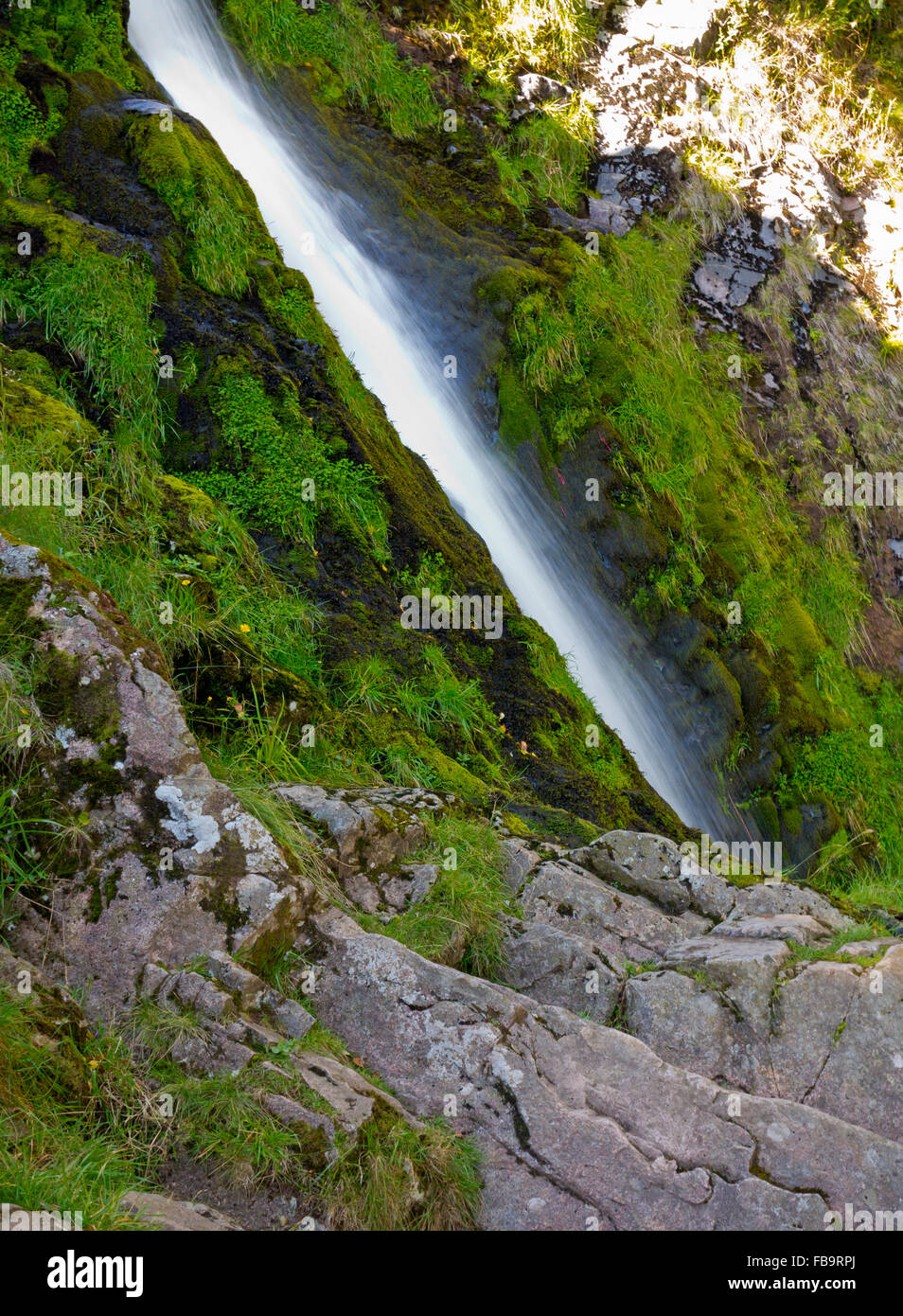 Linhope Spout an 188 metre chute of water in the Cheviot Hills near ...