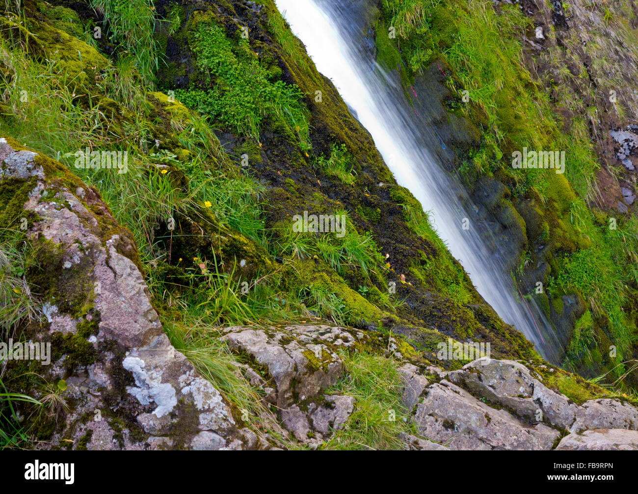 Linhope Spout an 188 metre chute of water in the Cheviot Hills near ...