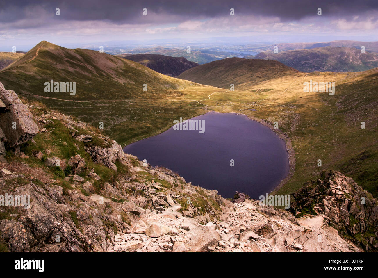 Helvellyn striding edge swirral edge hi-res stock photography and ...