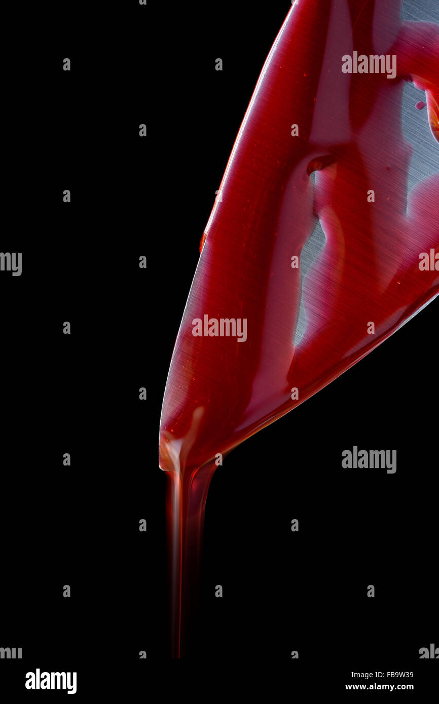 Blood drip black hi-res stock photography and images - Alamy