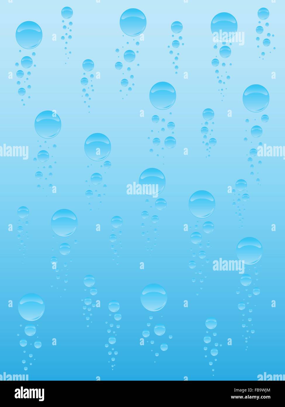 Abstract blue bubble background. Vector illustration Stock Vector Image ...