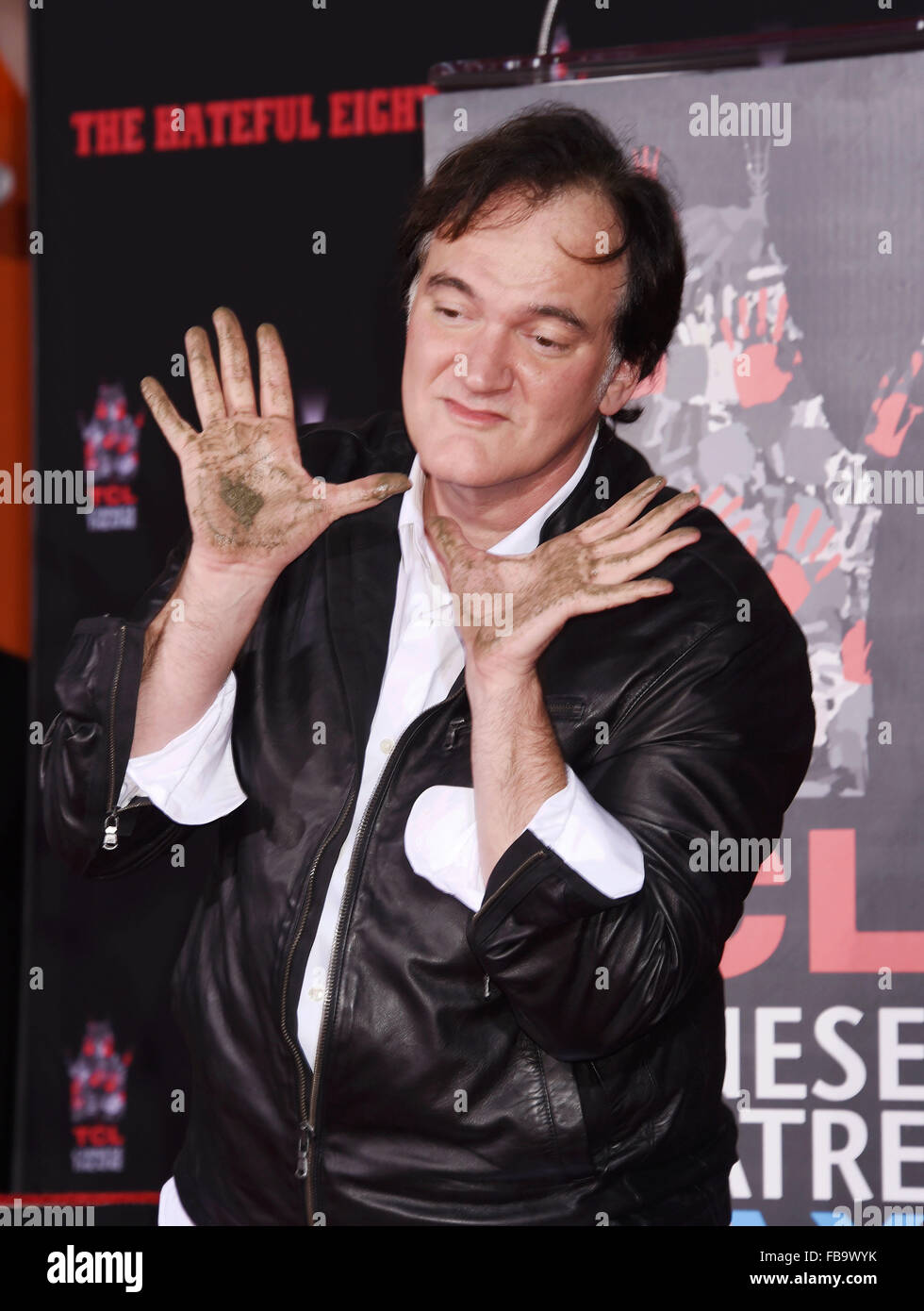 QUENTIN TARANTINO US film director and actor in January 2015 during his ...
