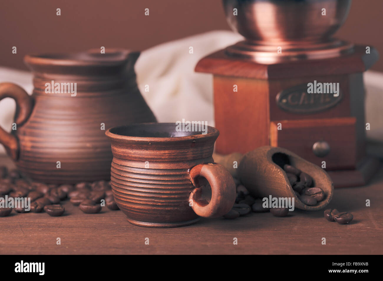 Coffee still life Stock Photo - Alamy