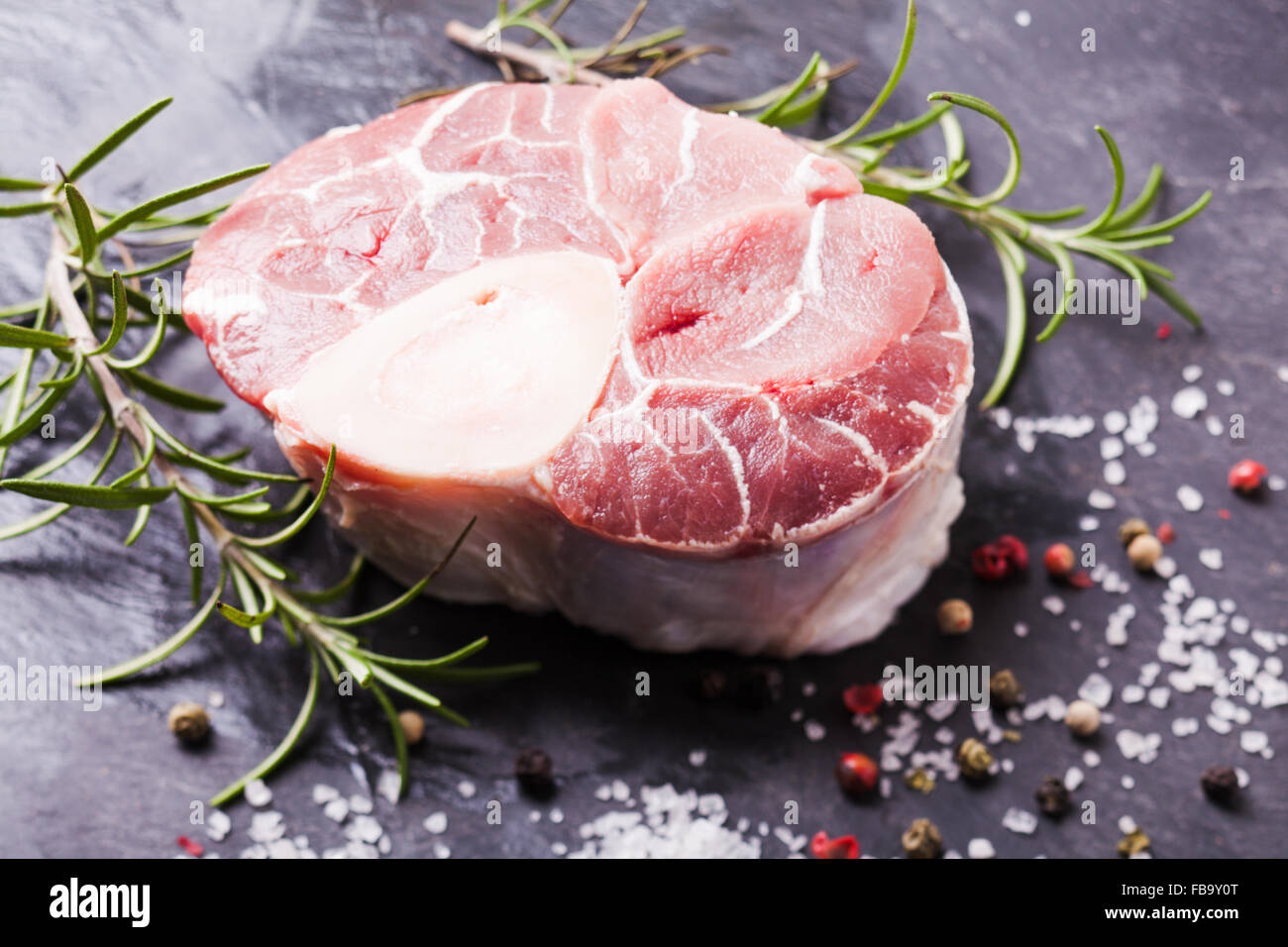 Cross cut veal shank Stock Photo - Alamy