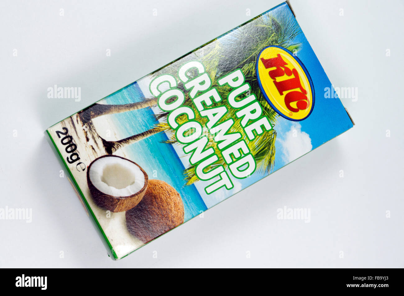 Packet of creamed coconut Stock Photo - Alamy