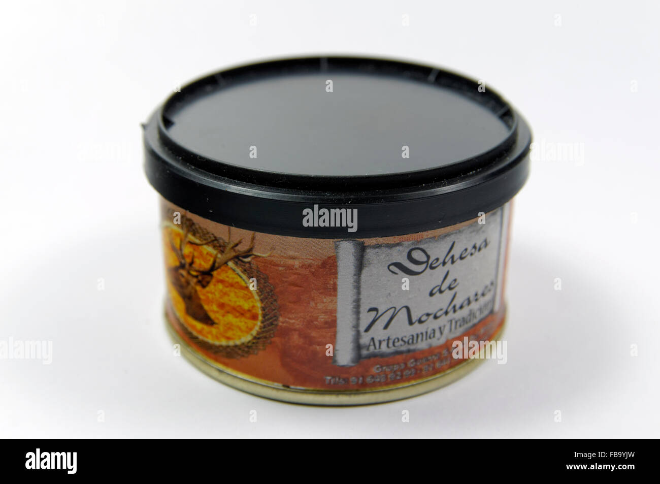 Tin of Venison Pate Stock Photo - Alamy