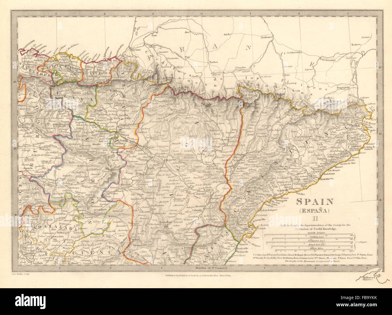 Map of aragon hi-res stock photography and images - Alamy