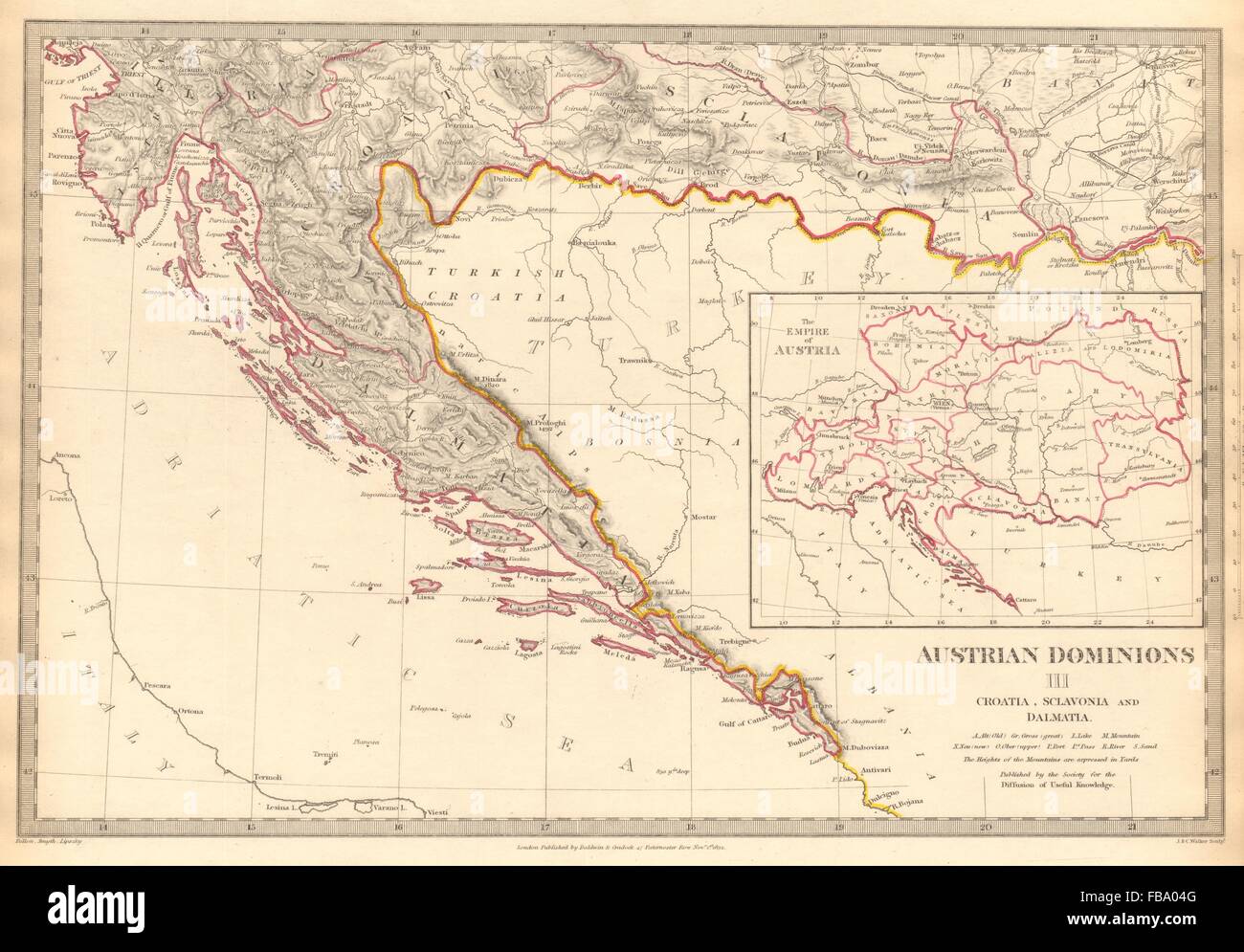 Maps of croatia hi-res stock photography and images - Alamy