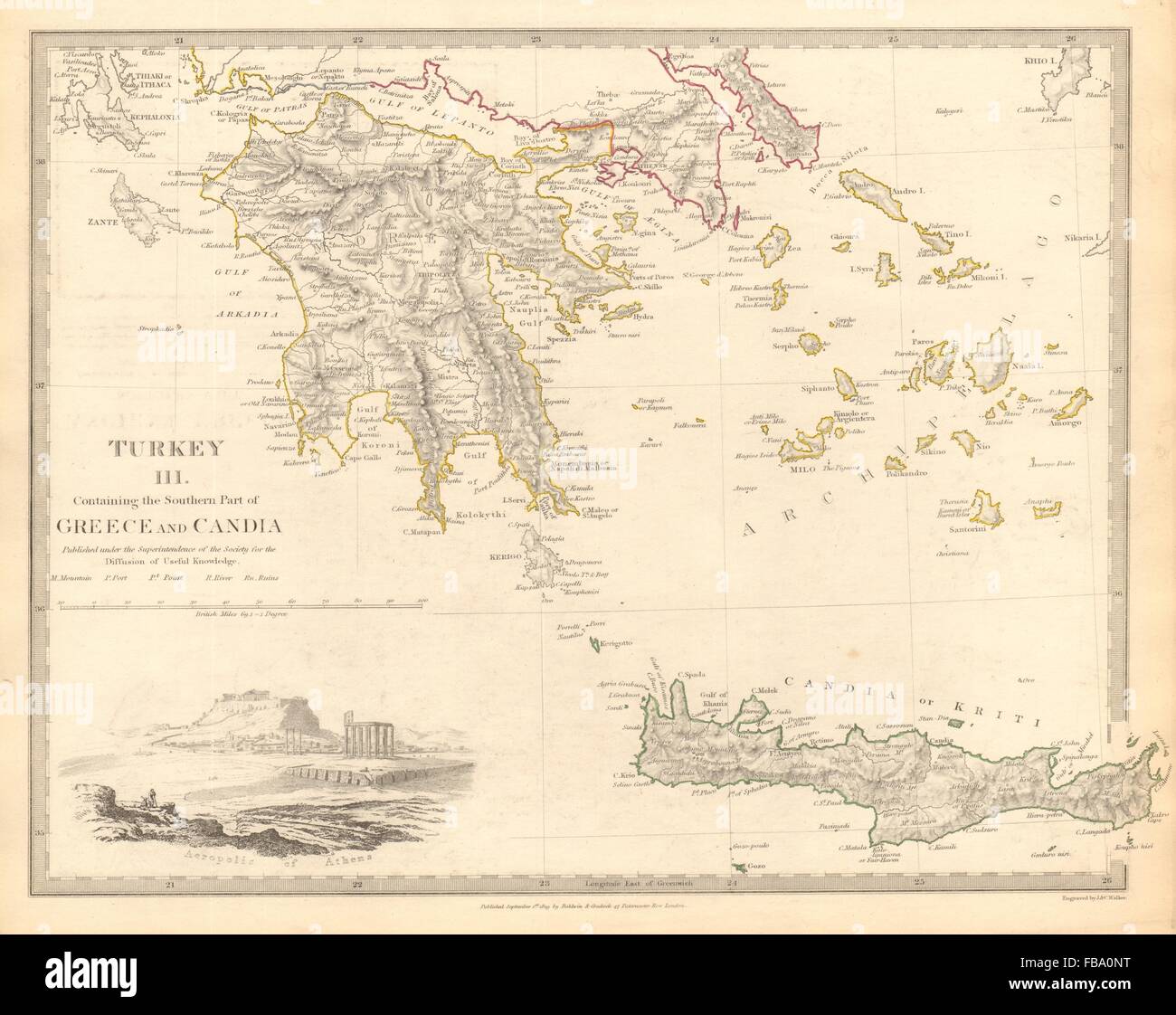 Map of crete hi-res stock photography and images - Alamy