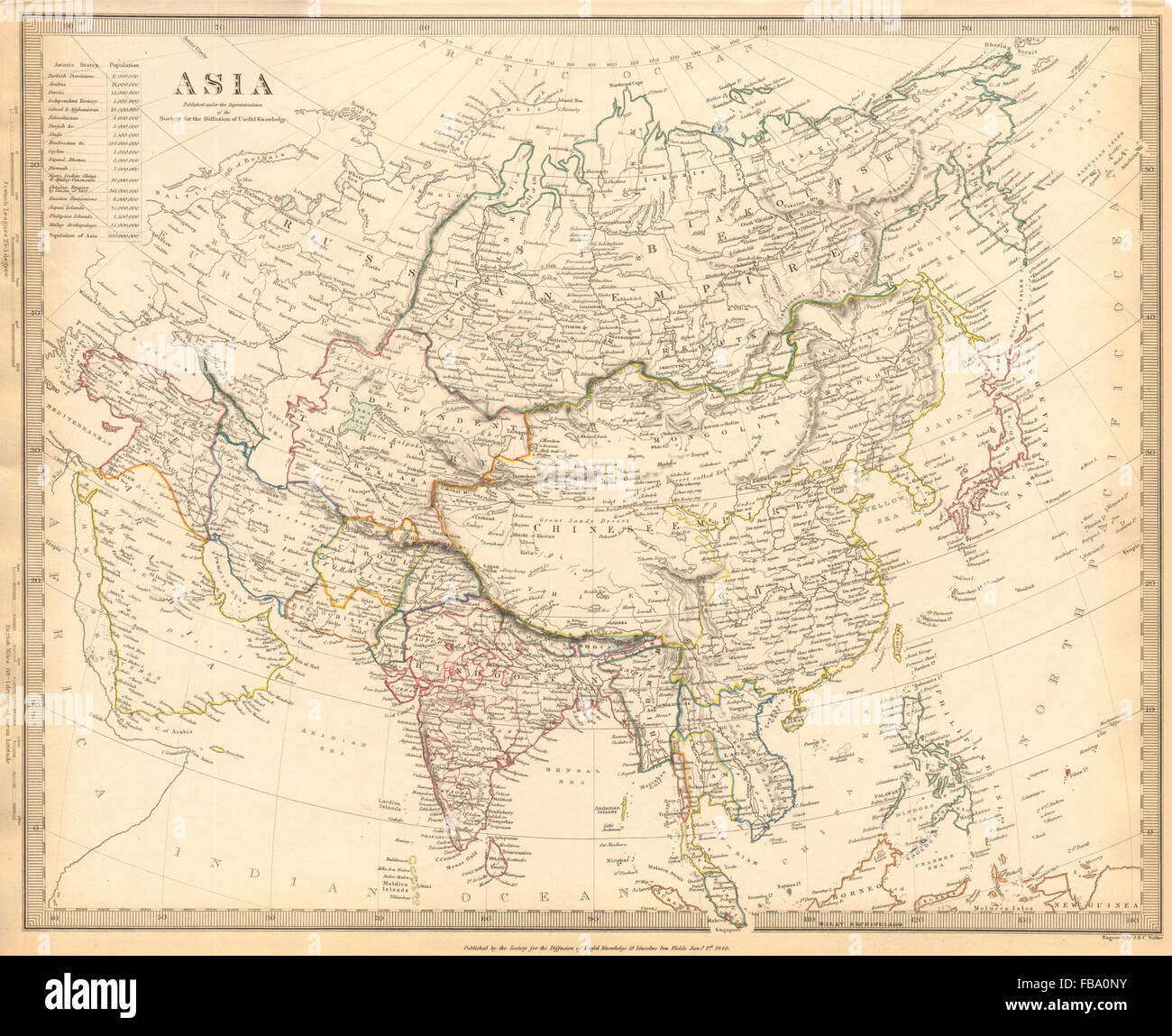 Map asia persia arabia hi-res stock photography and images - Alamy