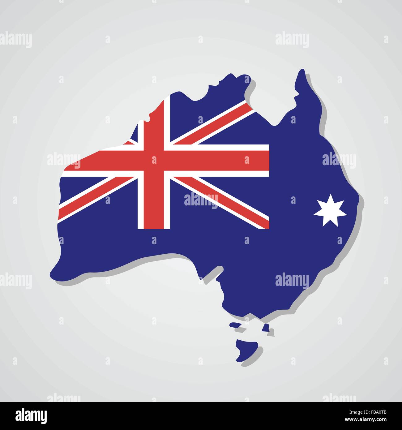 Australia Map National Flag Flat Stock Vector Image & Art - Alamy