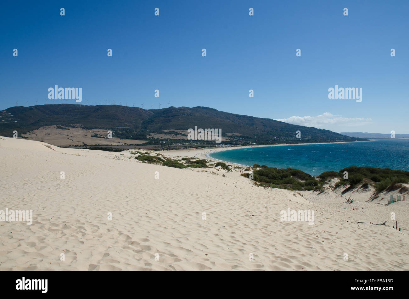 Valdevaqueros beach near Tarifa in Spain Stock Photo - Alamy