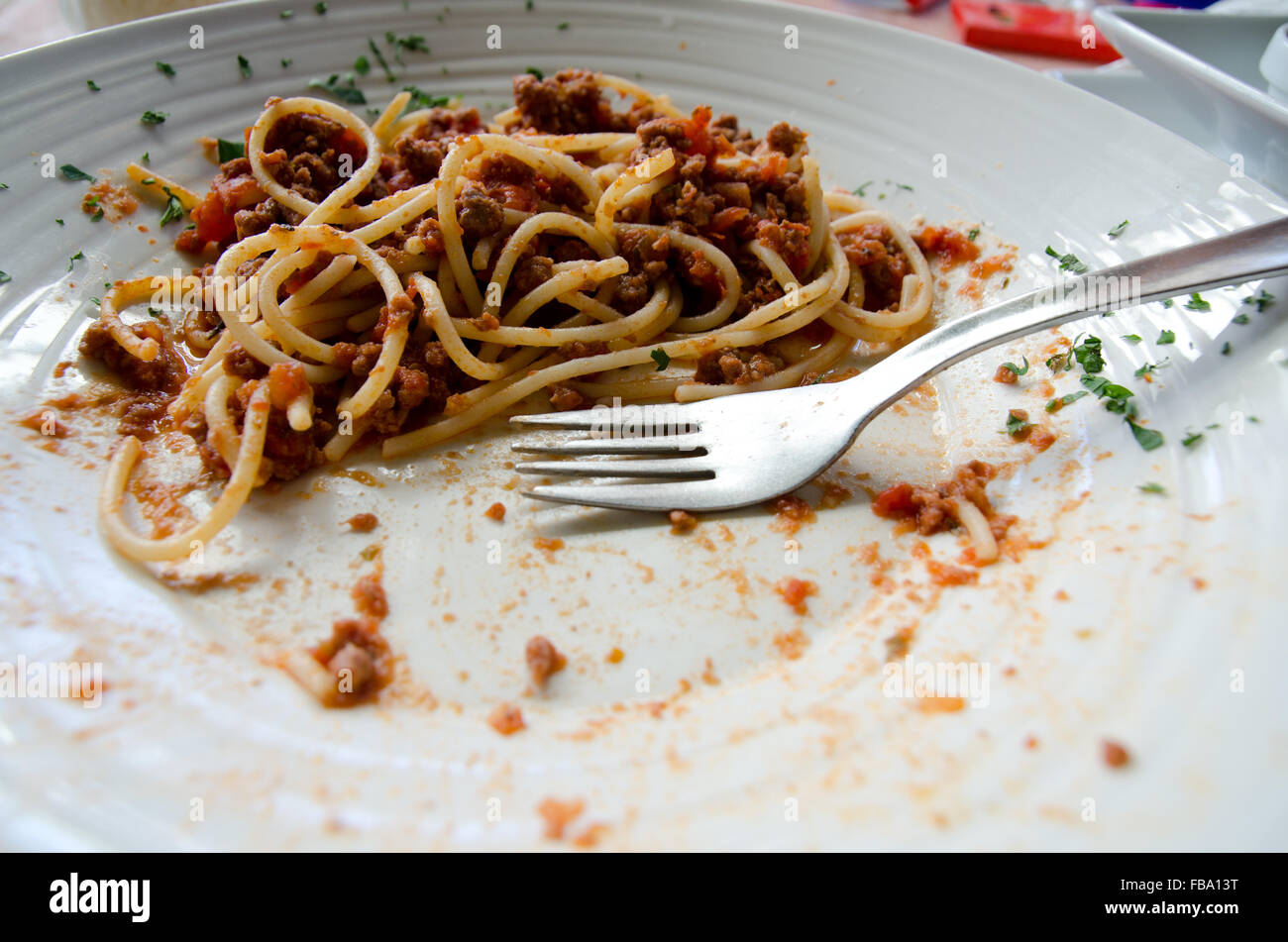 An unfinished meal Stock Photo - Alamy