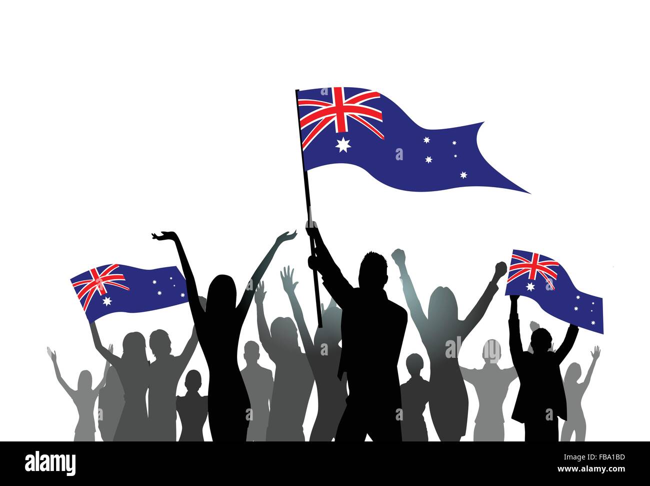 Man waving union jack Stock Vector Images - Alamy