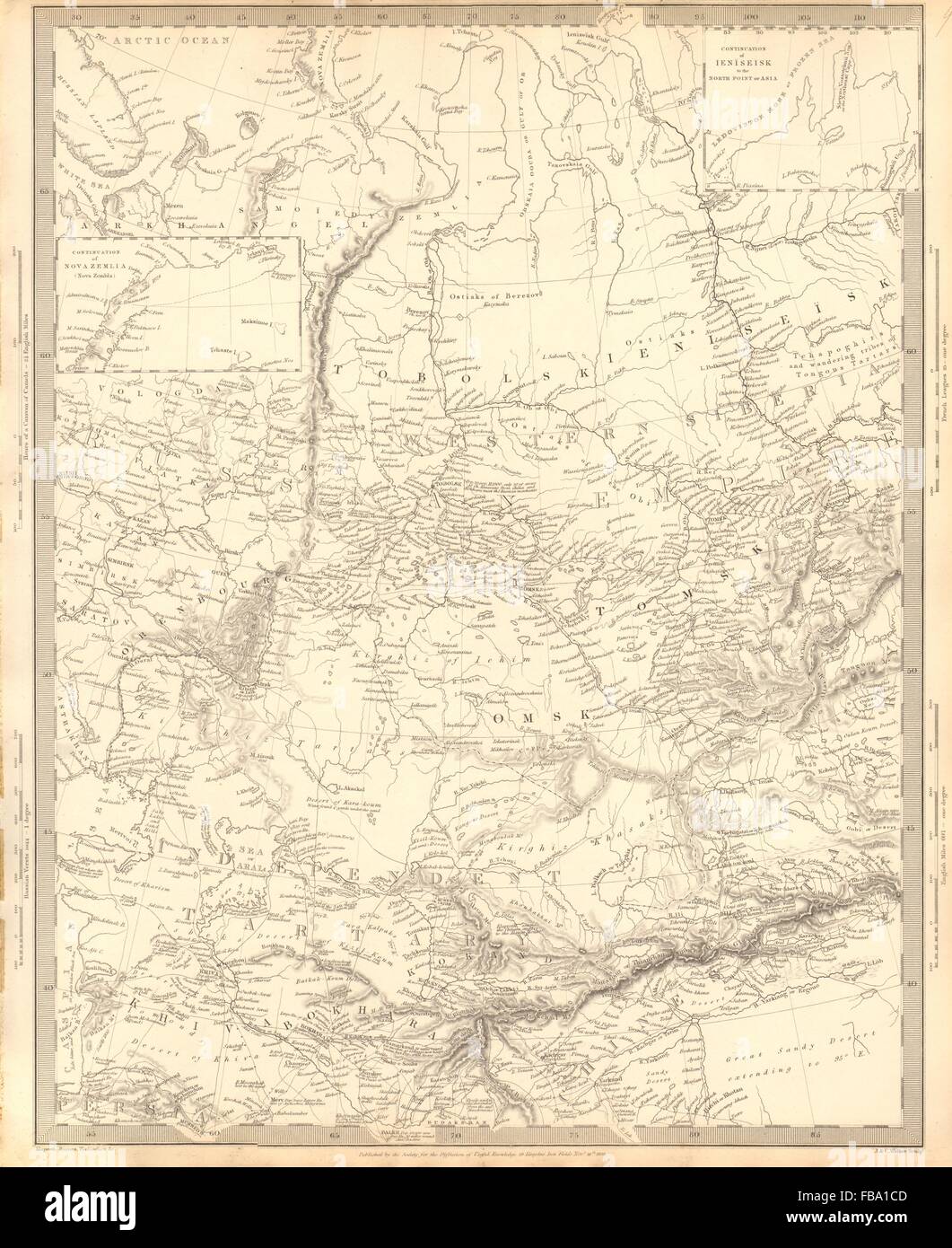 CENTRAL ASIA.Western Siberia, Khiva Bukhara. Independent Tartary.SDUK ...