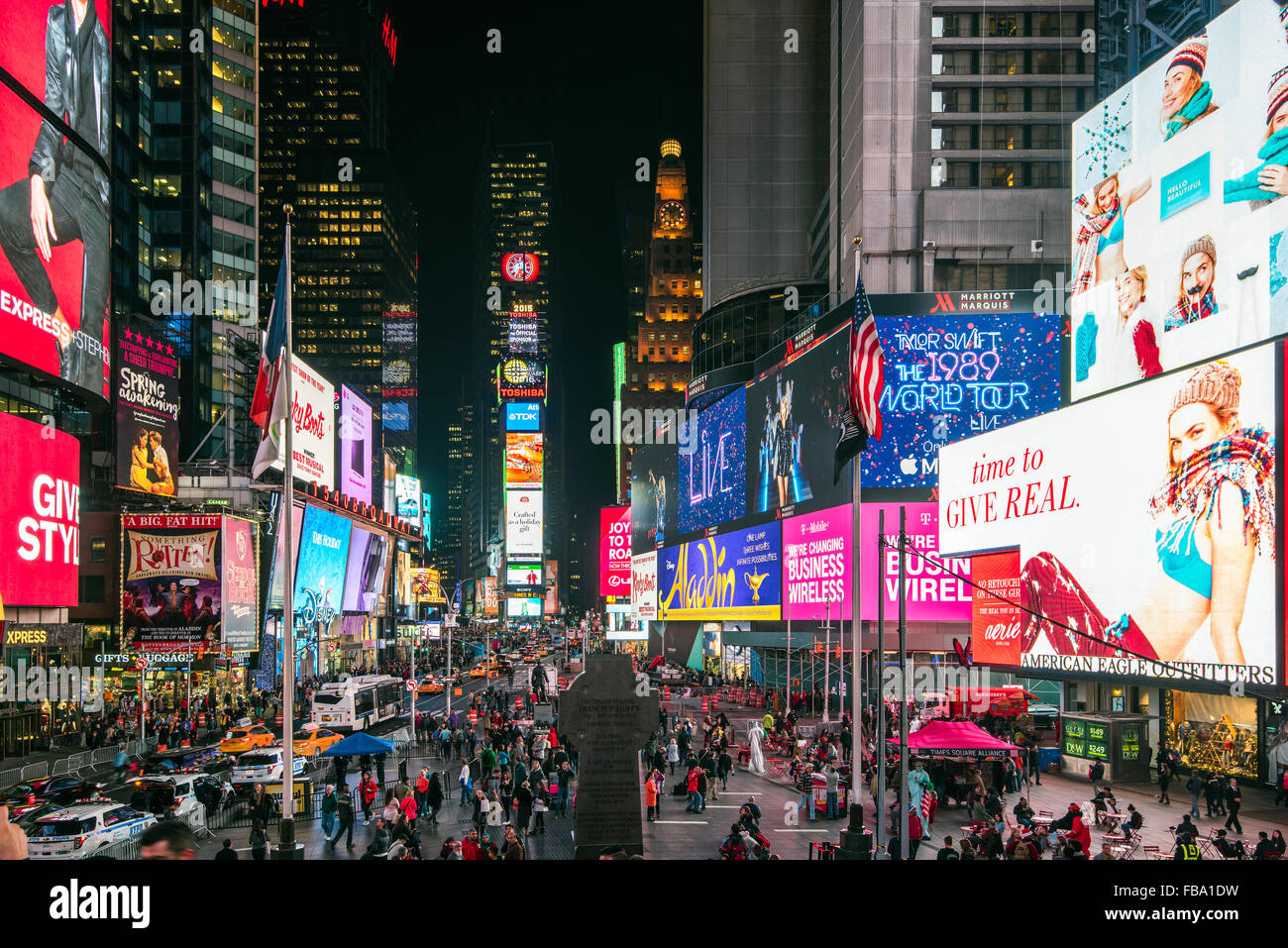 Times square billboard broadway hi-res stock photography and images - Alamy