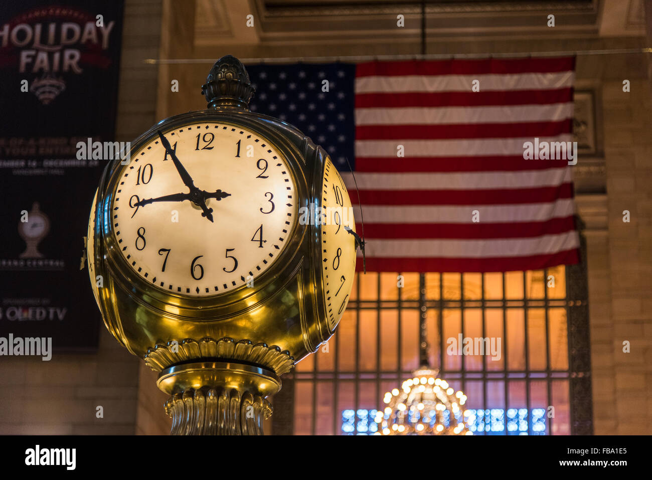 Grand Central Terminal Clock, Manhattan, New York, USA Stock Photo - Alamy