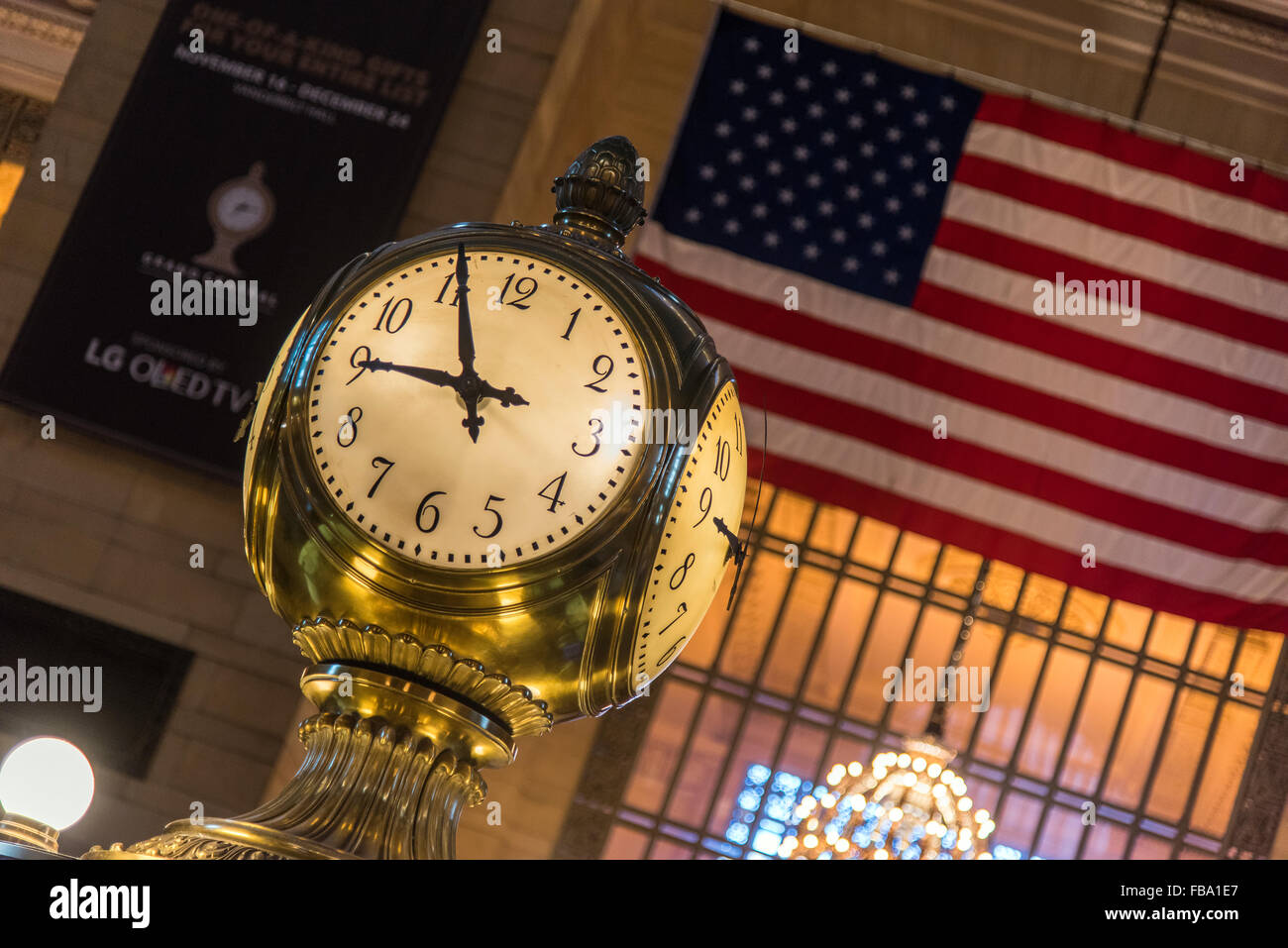 Grand Central Terminal Clock, Manhattan, New York, USA Stock Photo - Alamy