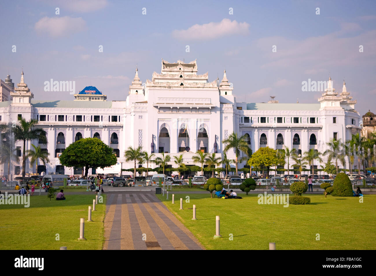 Myanmar old british colonial building hi-res stock photography and ...