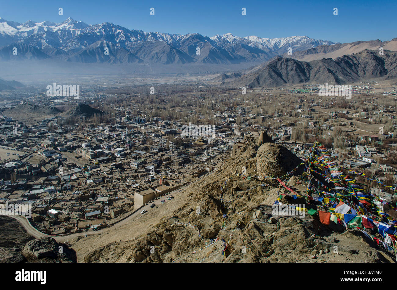 Townscape of Leh, India Stock Photo - Alamy