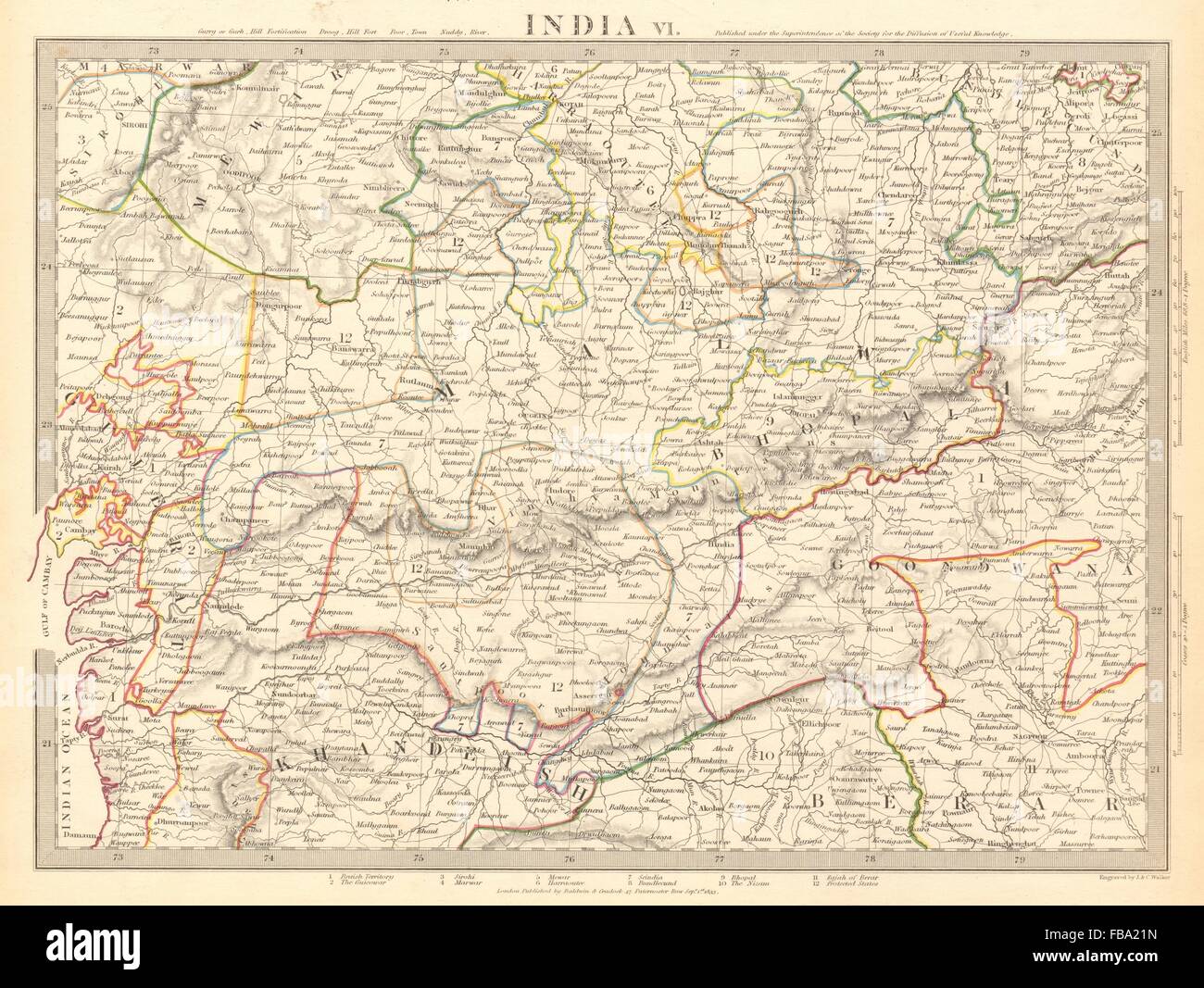 Map of india hi-res stock photography and images - Alamy