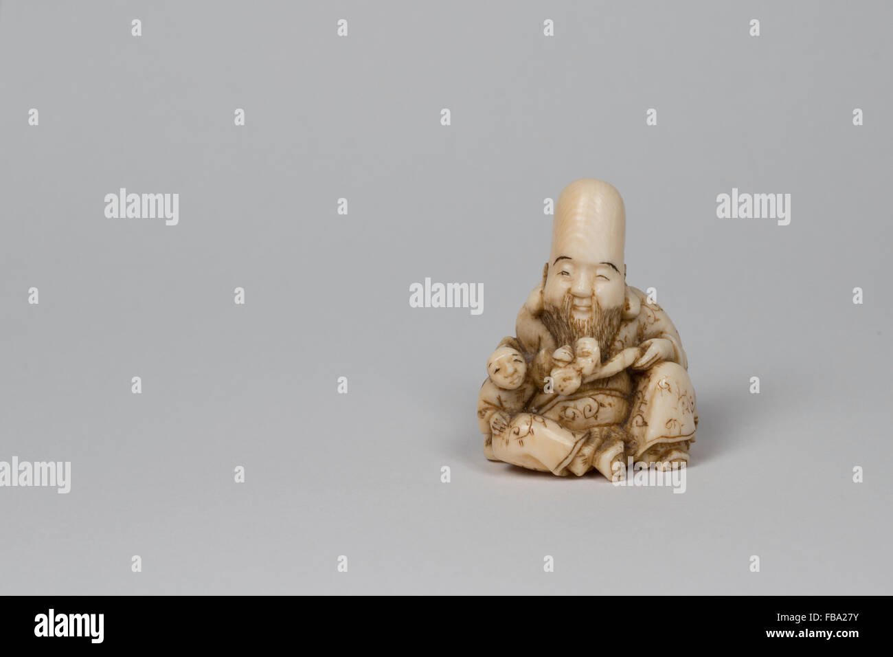 Antique Japanese netsuke, carved in Ivory Stock Photo - Alamy