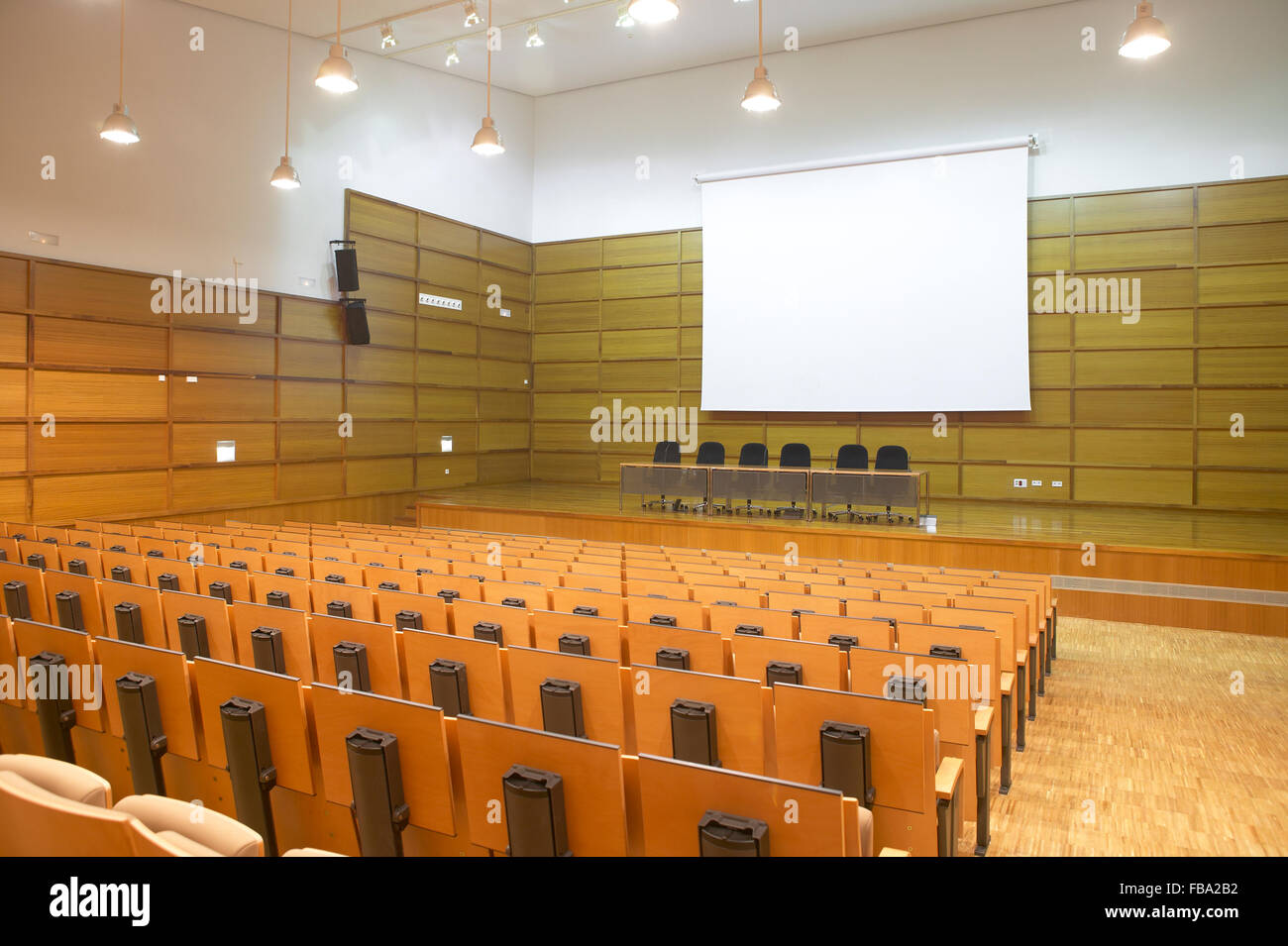 Interior of a Congress building, conference hall Stock Photo - Alamy