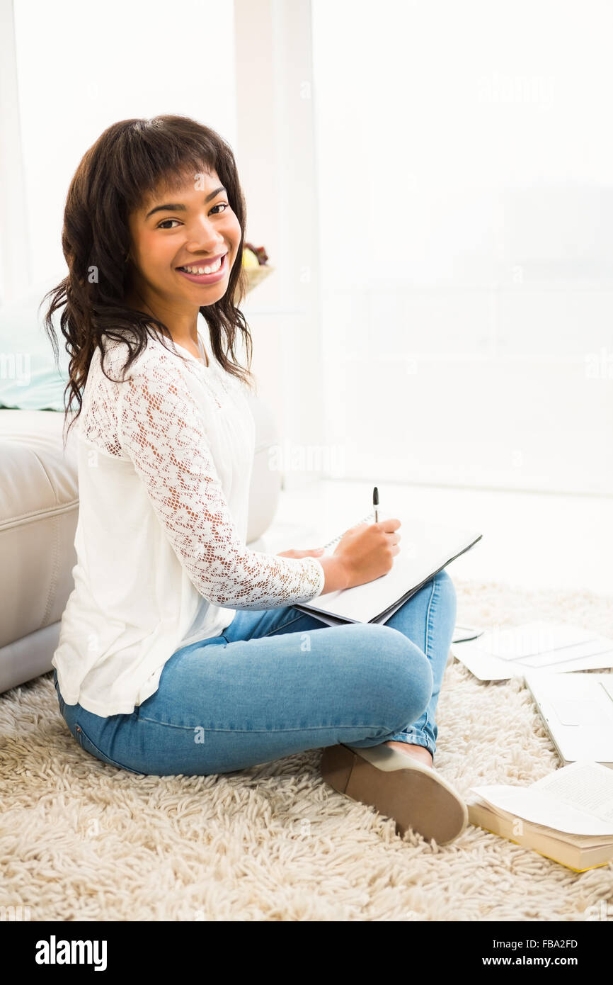 Black woman laptop writing student hi-res stock photography and images ...