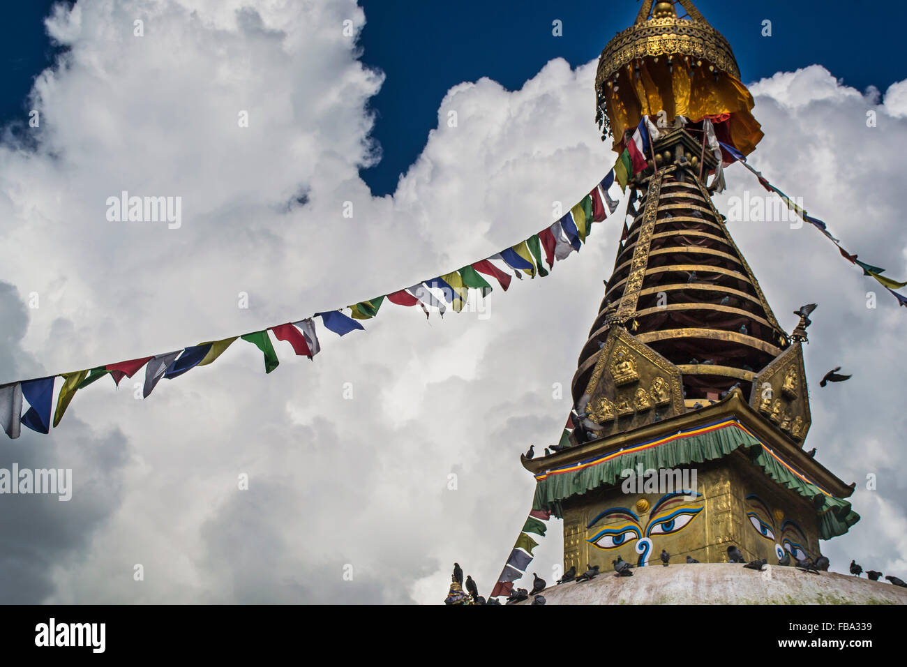 Stupa in Nepal Stock Photo - Alamy