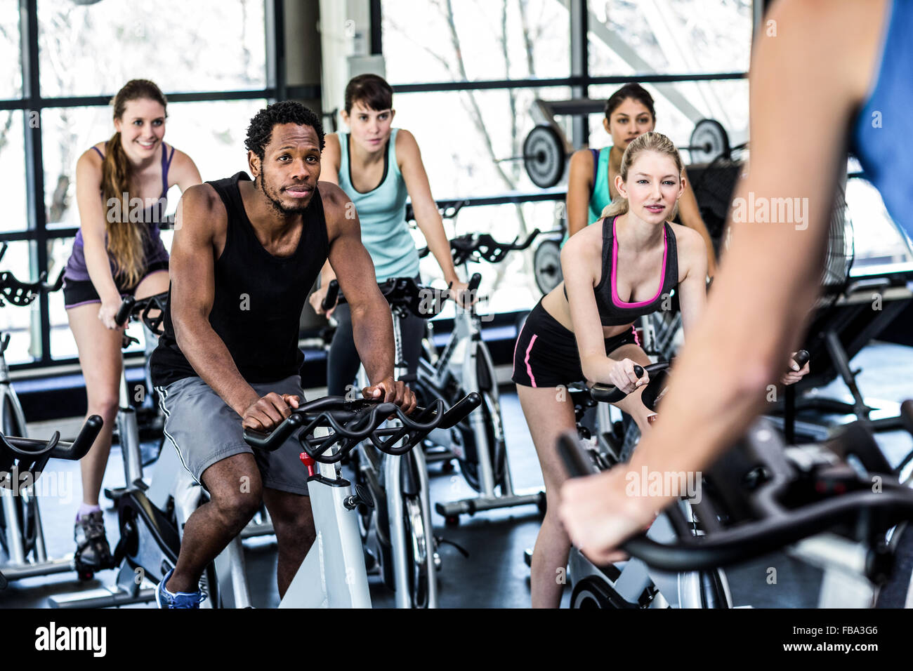 Spinning class hi-res stock photography and images - Alamy