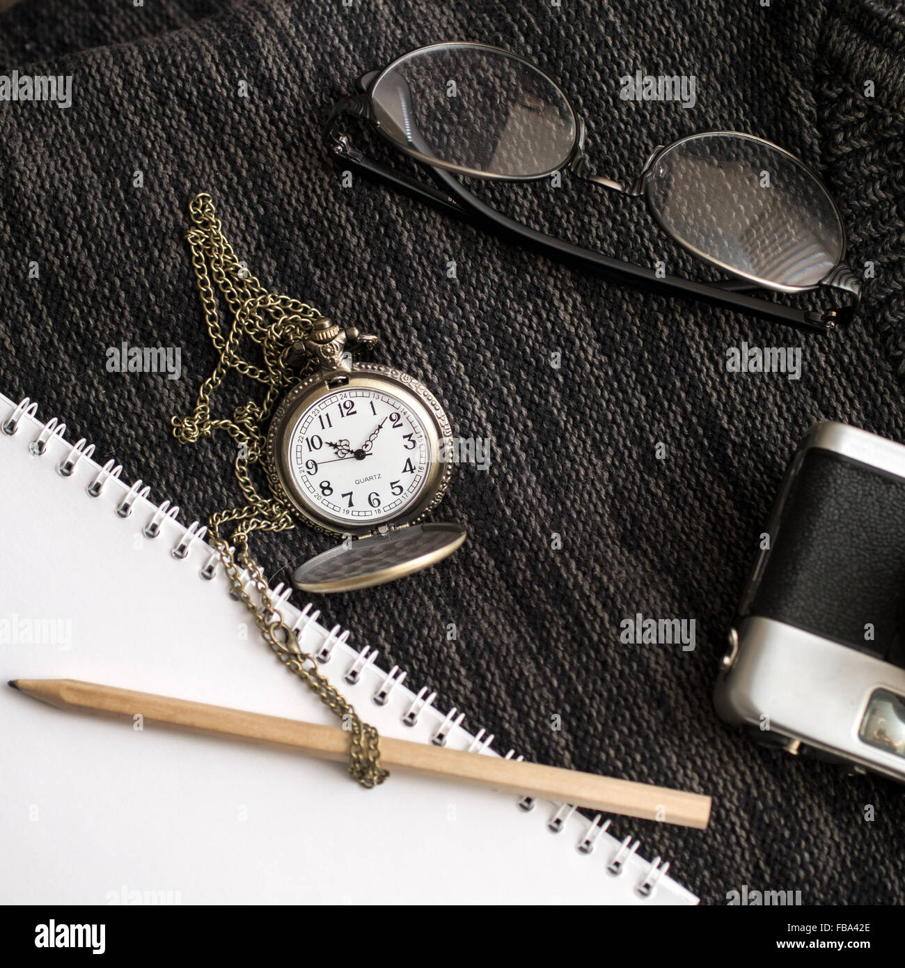 Vintage things from above hi-res stock photography and images - Alamy