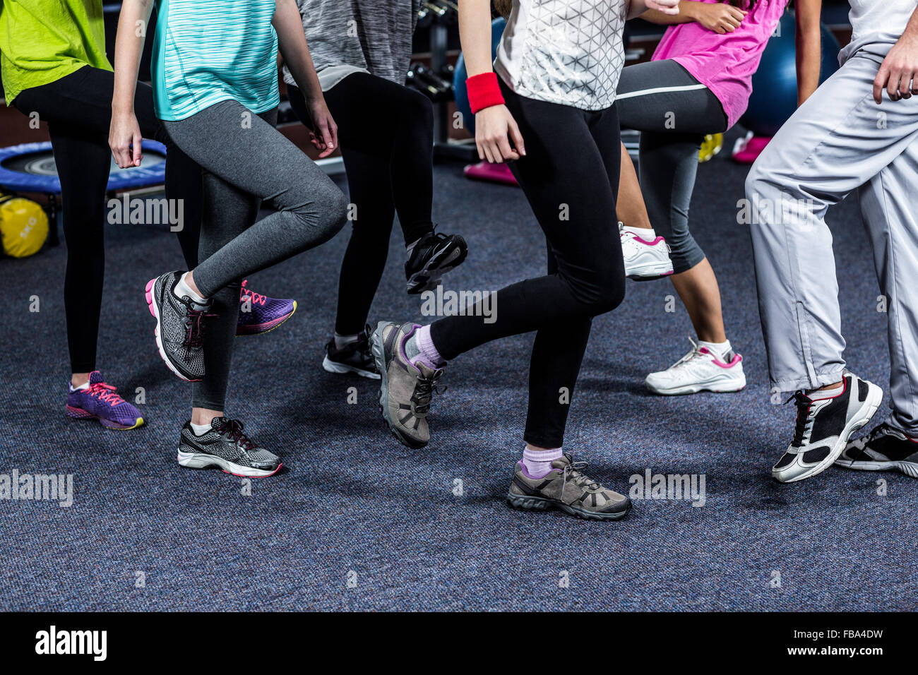 Mid section of a dancer group Stock Photo - Alamy