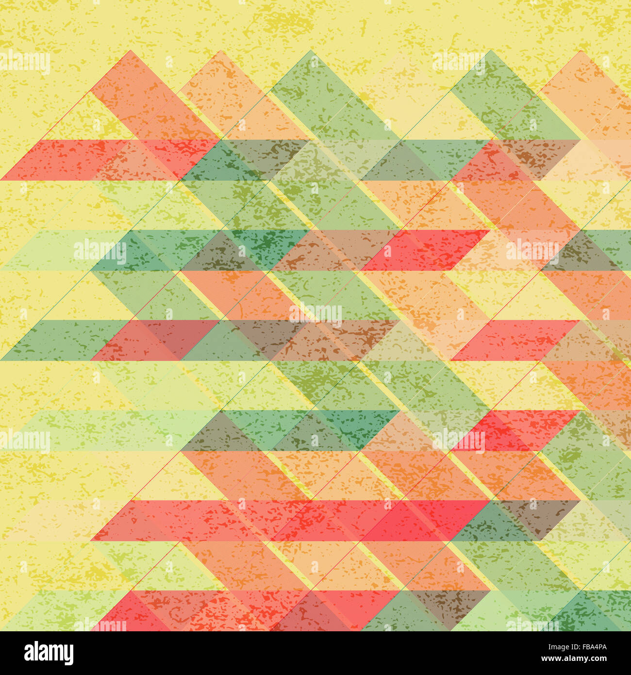 Geometric pattern of triangles in soft warm tones. Digital art Stock ...