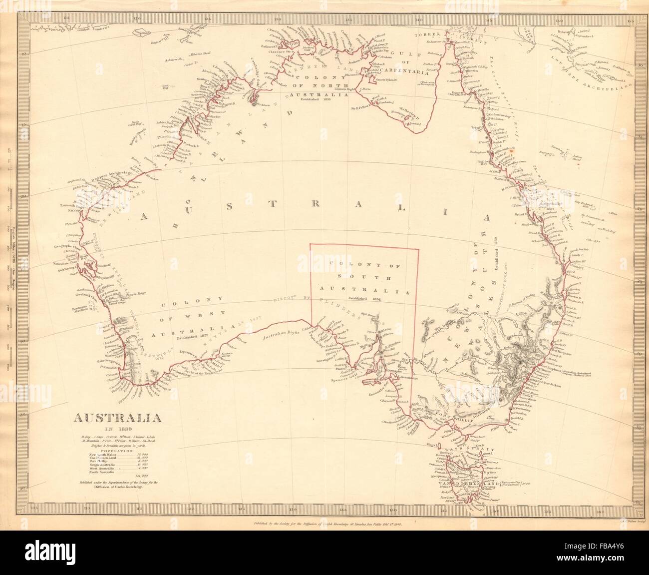 Map of australia hi-res stock photography and images - Alamy