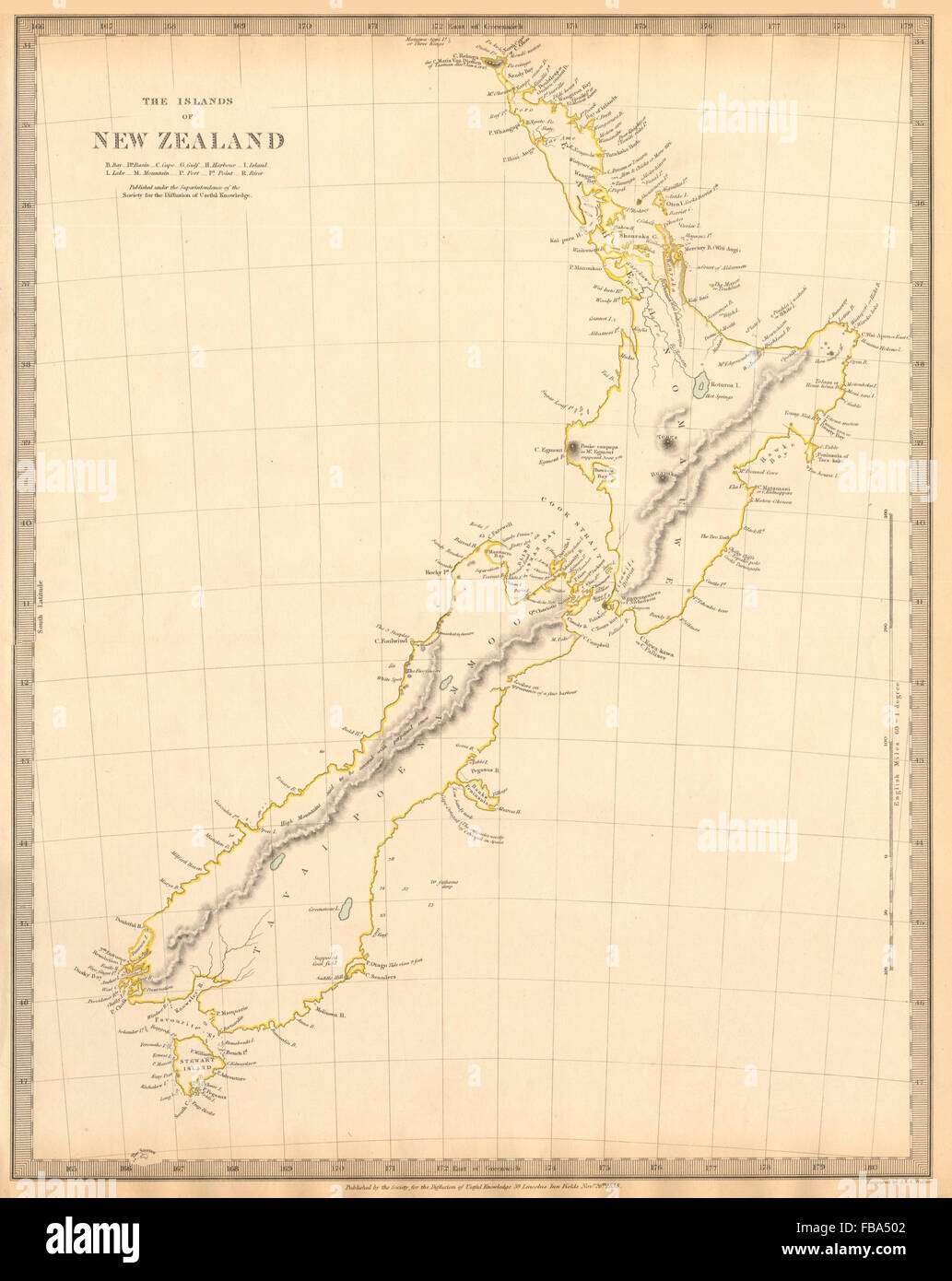 19th century map new zealand hi-res stock photography and images - Alamy