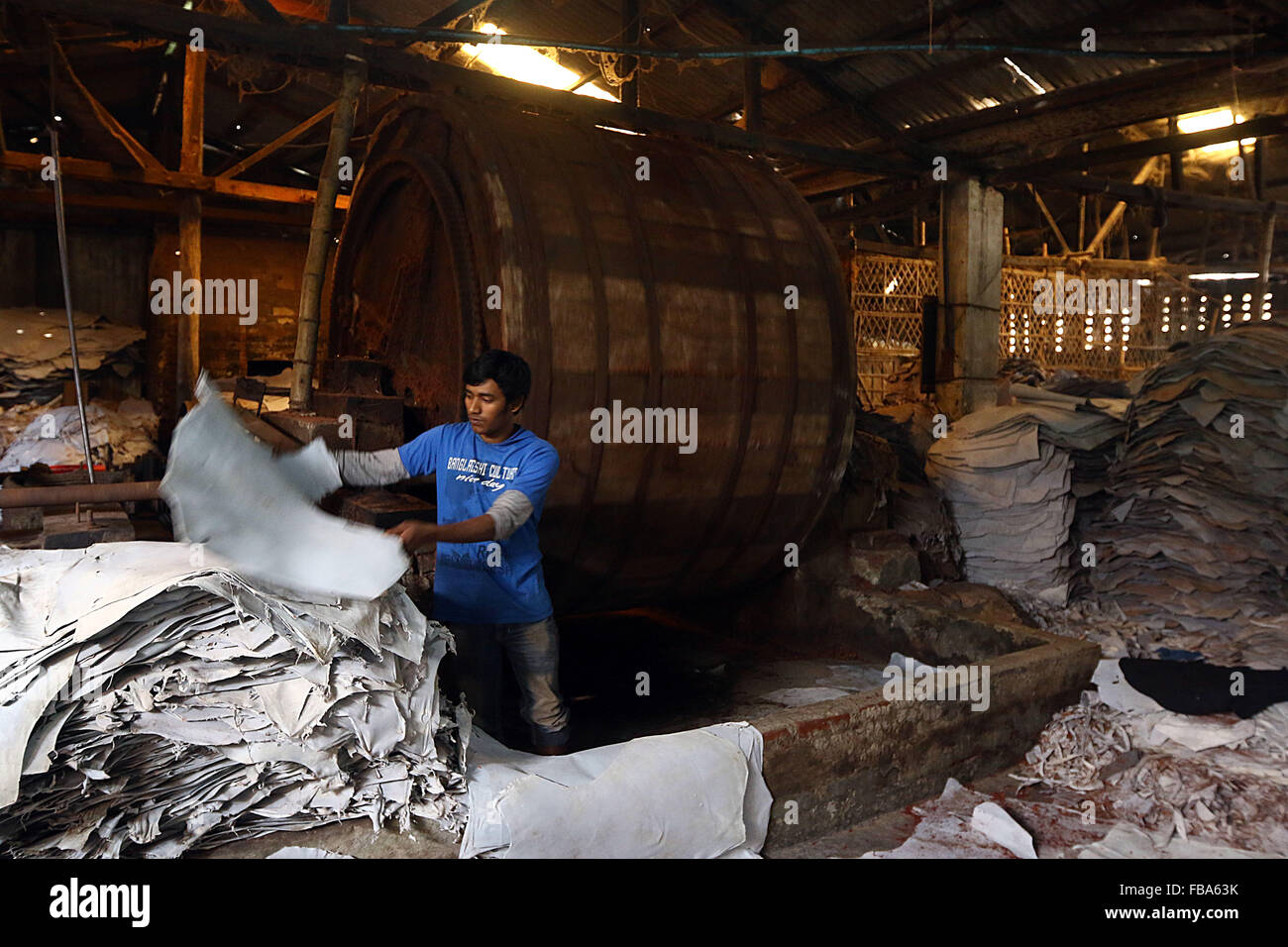 Leather goods factory river hi-res stock photography and images - Alamy