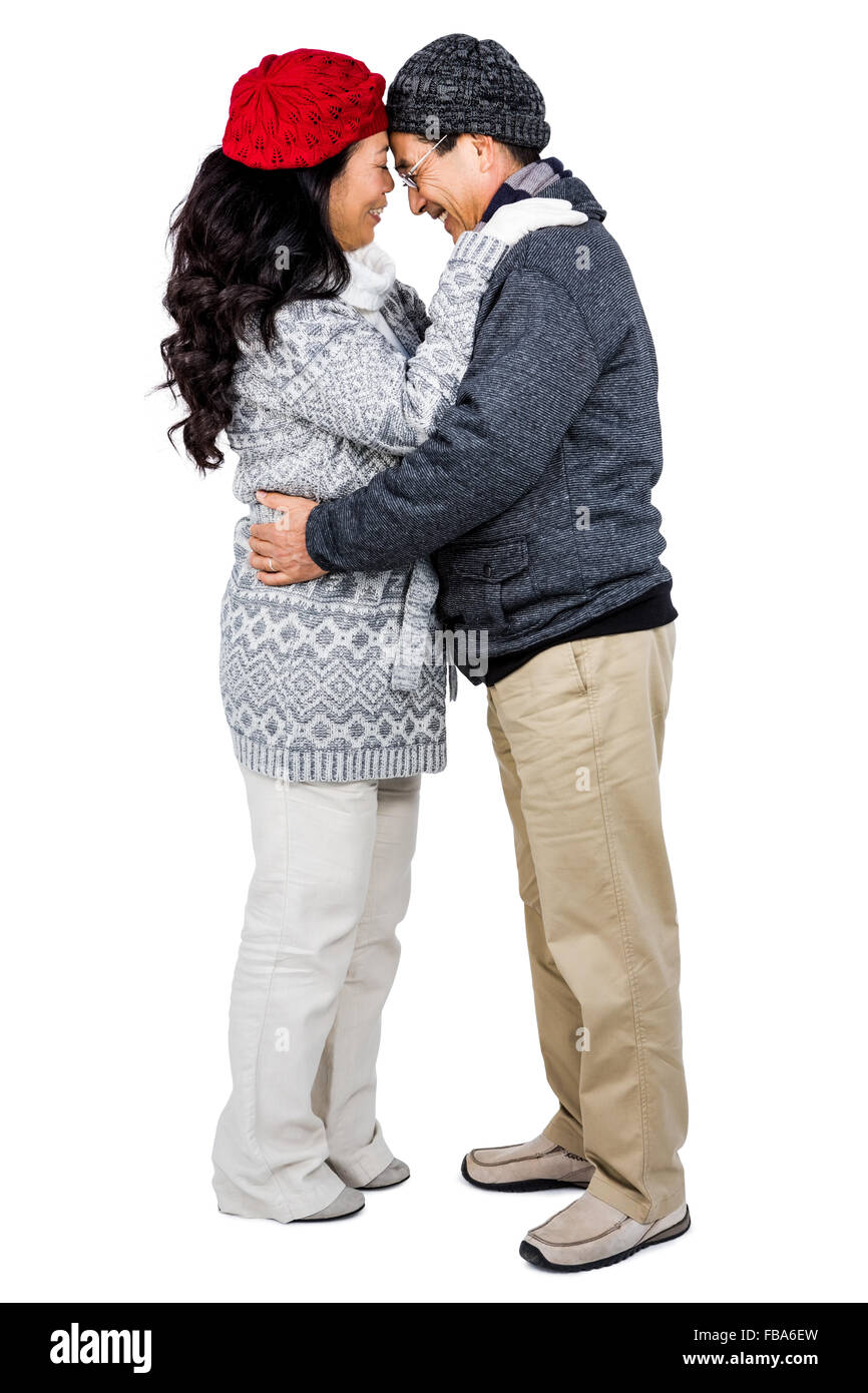 Happy embracing Cut Out Stock Images & Pictures - Alamy