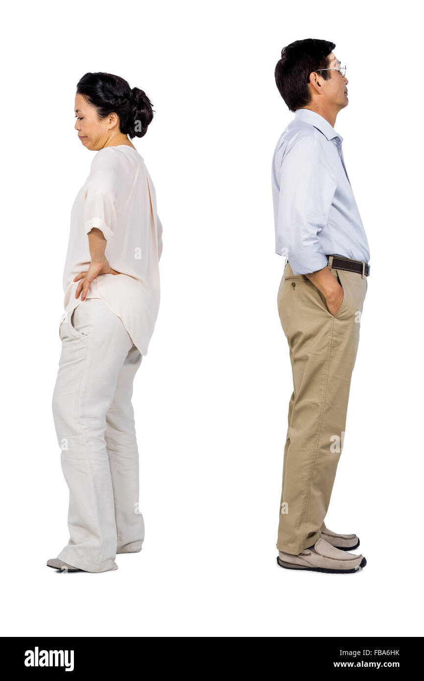 Woman having disagreement man Cut Out Stock Images & Pictures - Alamy