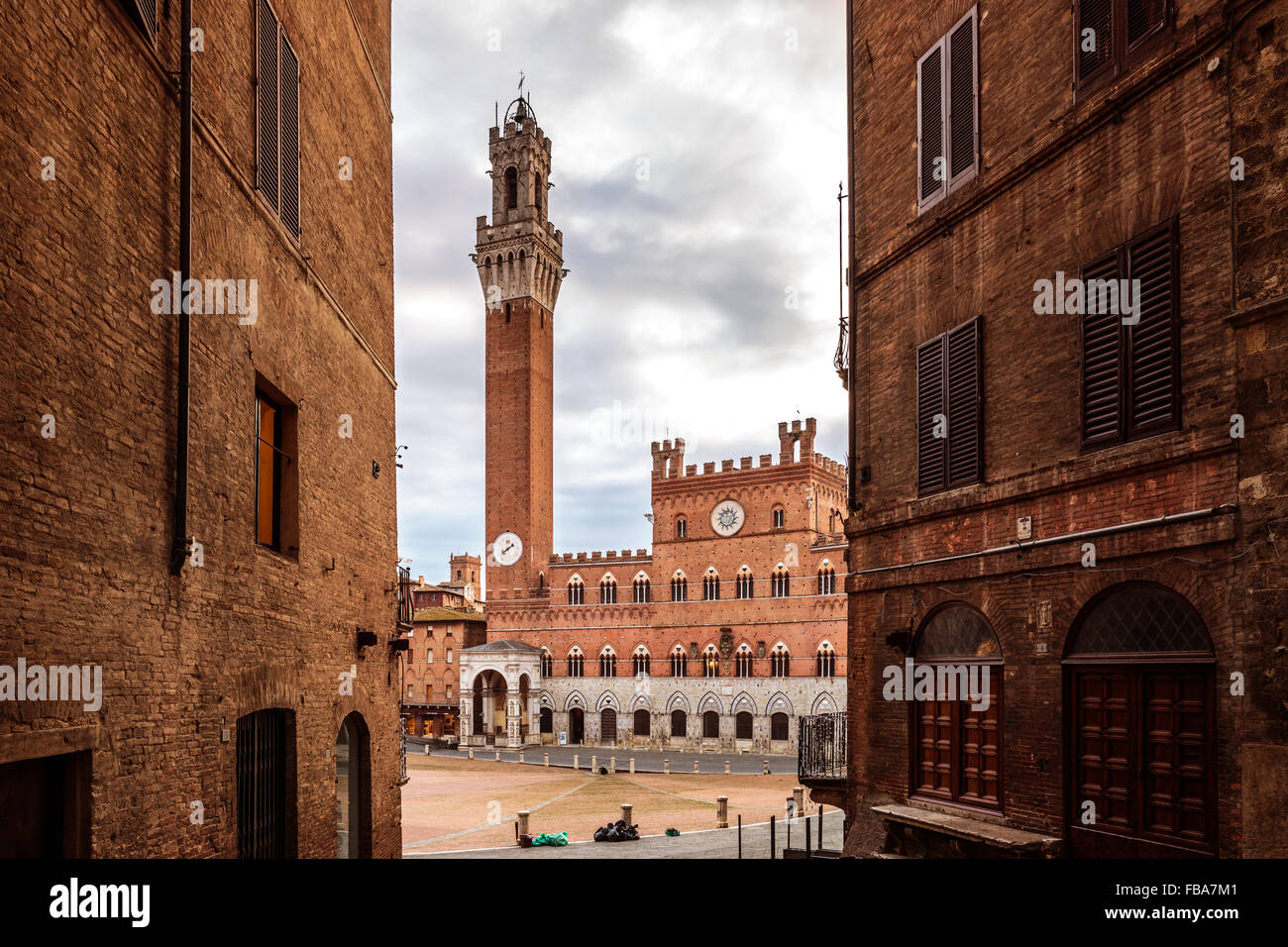 The wonderful medieval city of Siena in Tuscany region, italy Stock ...