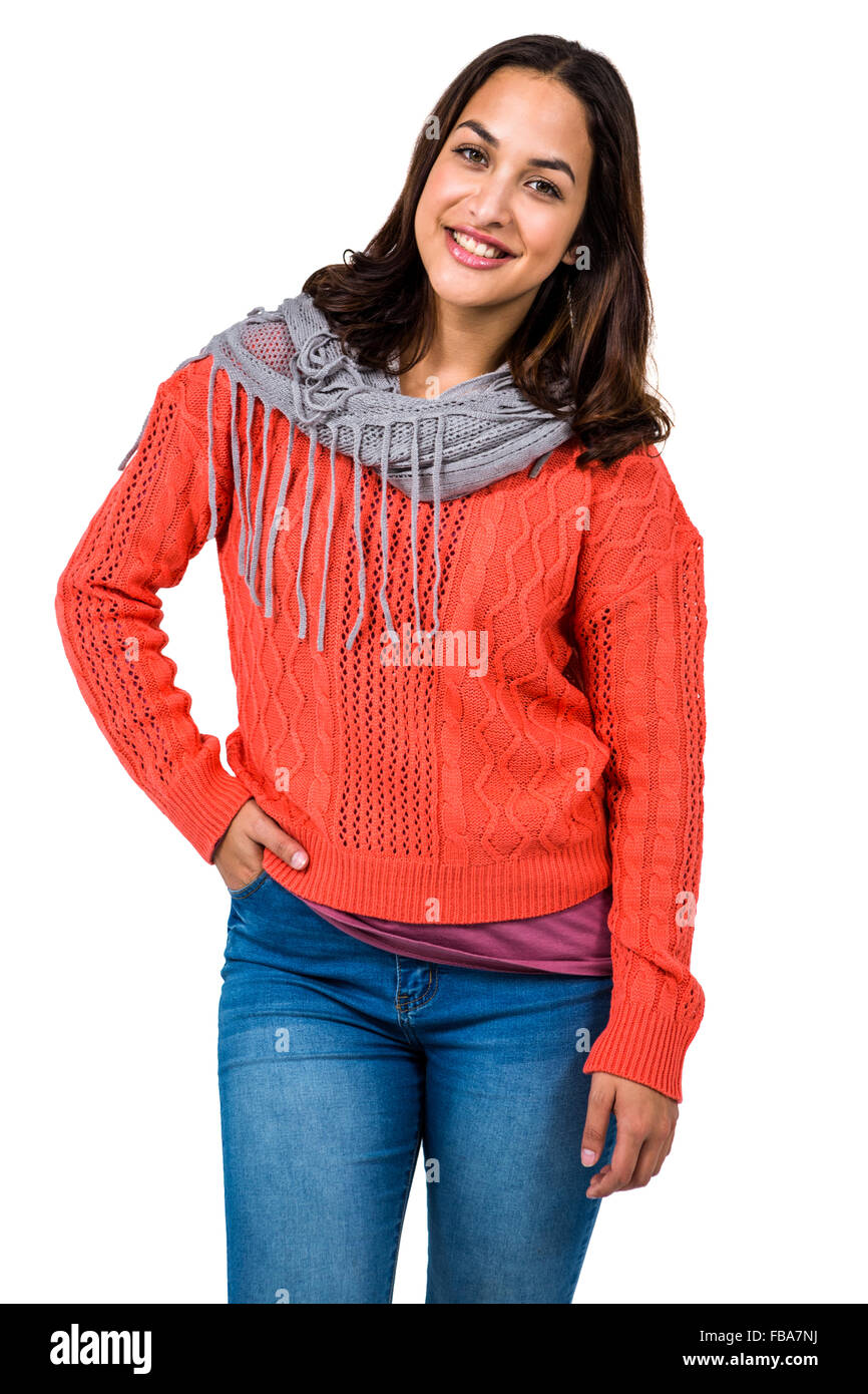 Portrait of smiling woman Stock Photo - Alamy