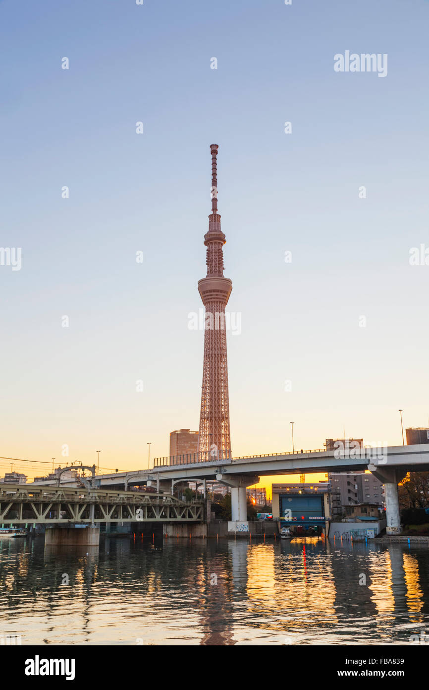 Japan, Honshu, Tokyo, Asakusa, Sumida River and Tokyo Sky Tree Stock Photo - Alamy
