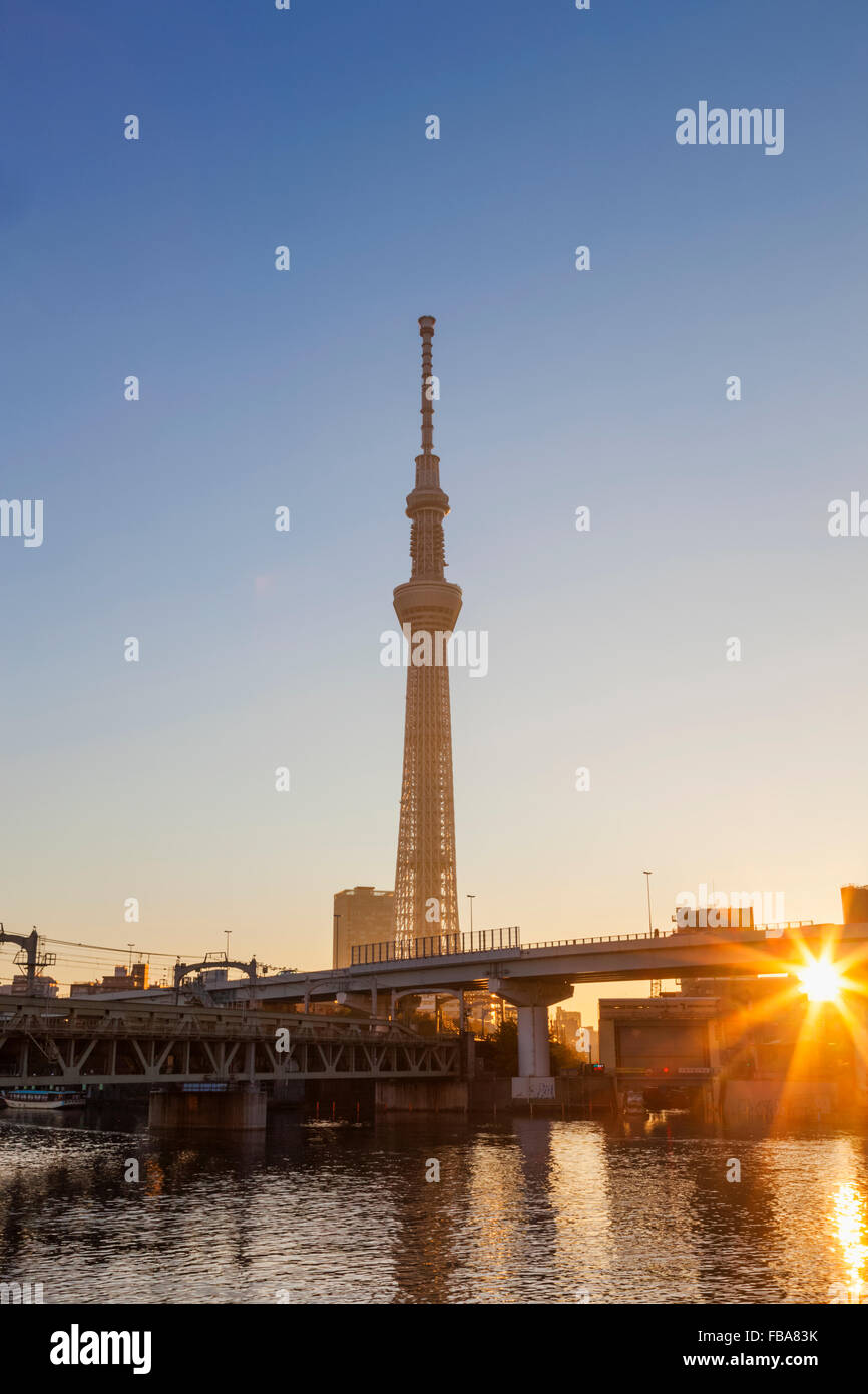 Japan, Honshu, Tokyo, Asakusa, Sumida River and Tokyo Sky Tree Stock Photo - Alamy