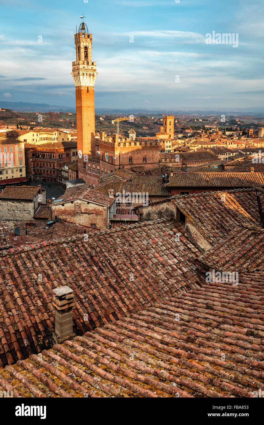 The wonderful medieval city of Siena in Tuscany region, italy Stock ...