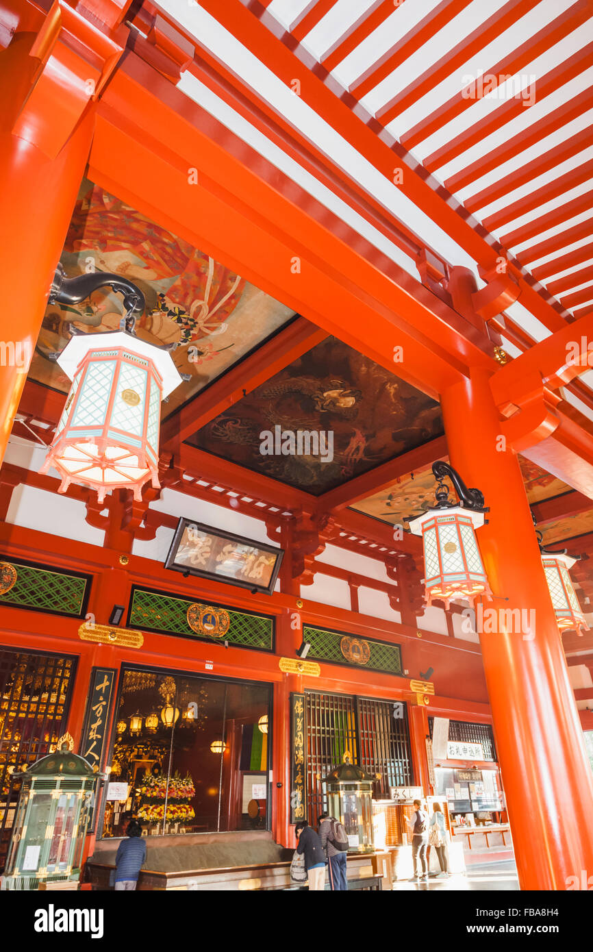 Inside the sensoji temple hi-res stock photography and images - Alamy