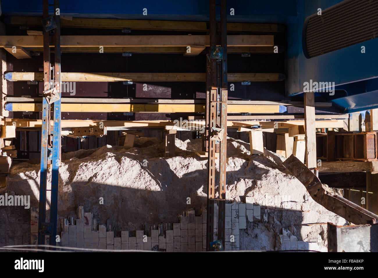 Bridge under construction in Germany, seen in the afternoon Stock Photo ...